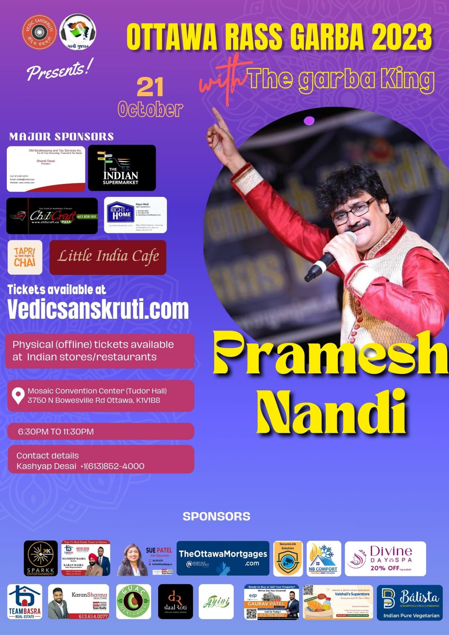 Raas Garba Night 2023 with PRAMESH NANDI | Ottawa, ON | October 21th ...